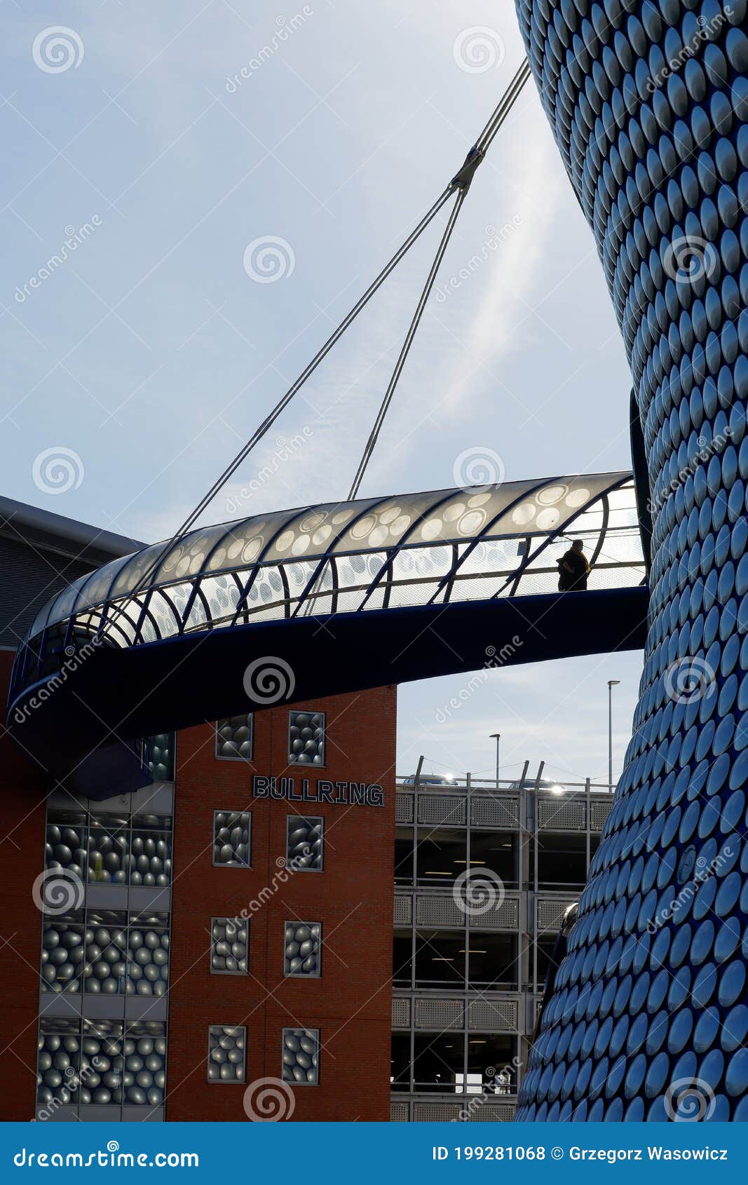 Modern Architecture and a Hanging Footbridge, Editorial Stock Photo ...
