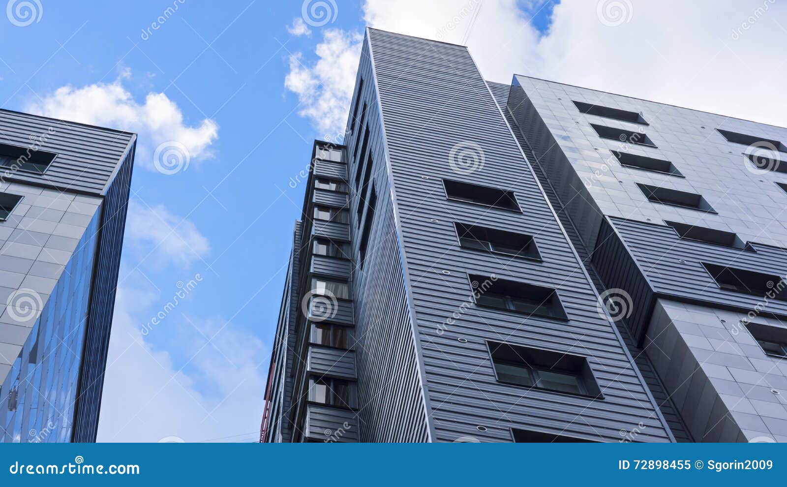 Modern Architecture of High-riser Stock Image - Image of building ...