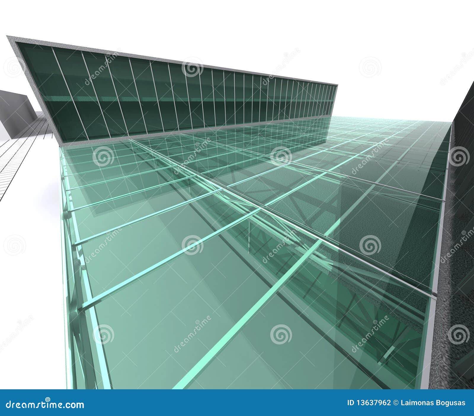 Modern Architecture Wireframe. Concept Of Urban Wireframe. Wireframe ...