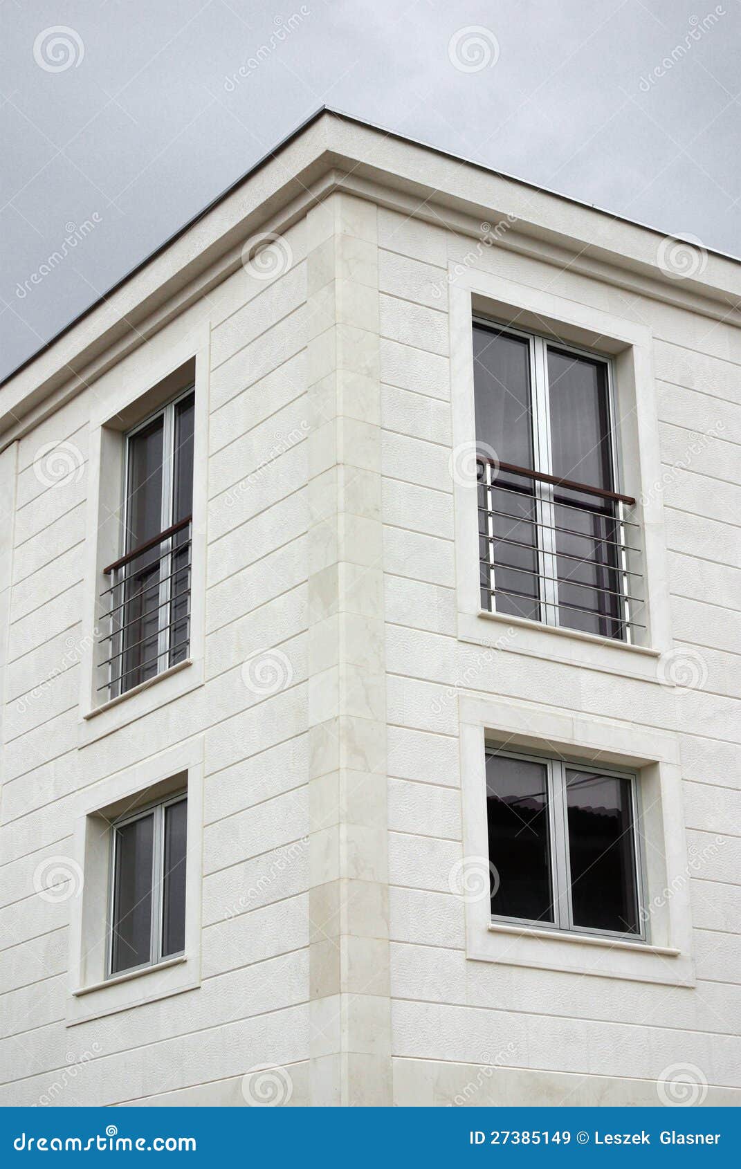 Modern Architecture House, Building Corner Stock Image - Image of ...