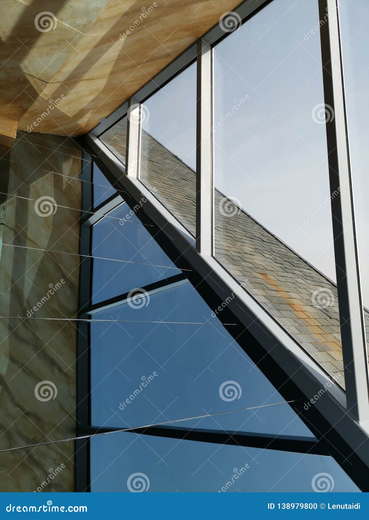 Modern Architecture Indoor Corner Stock Photo - Image of mirror, corner ...