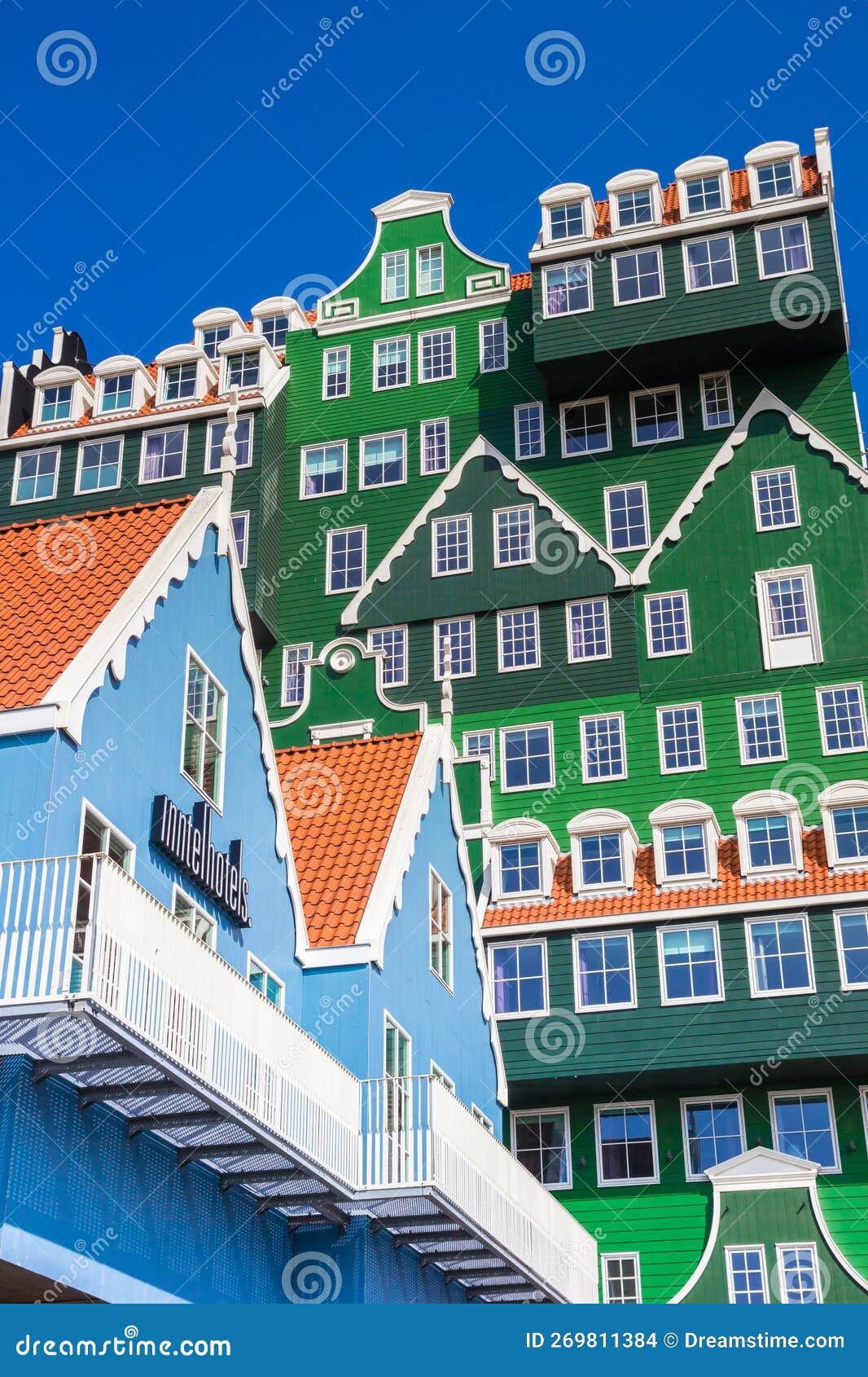 Modern Architecture of the Inntel Hotel in Zaandam Editorial Stock ...