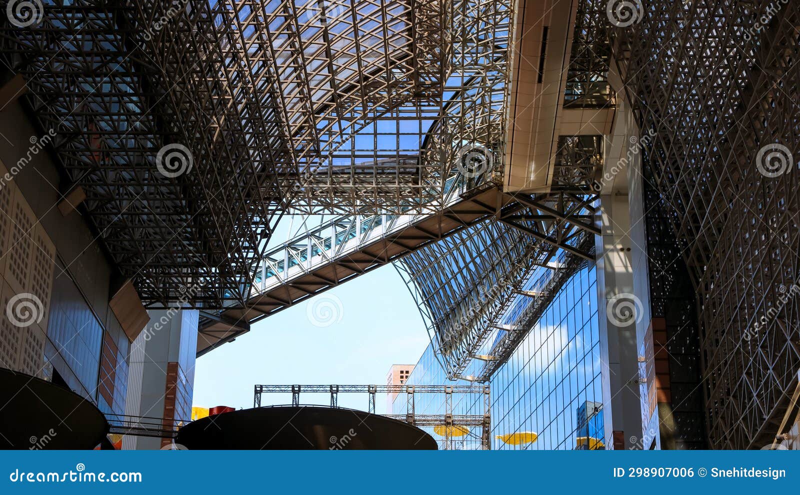 Modern Architecture of Kyoto Station and Shopping Mall Stock Photo ...