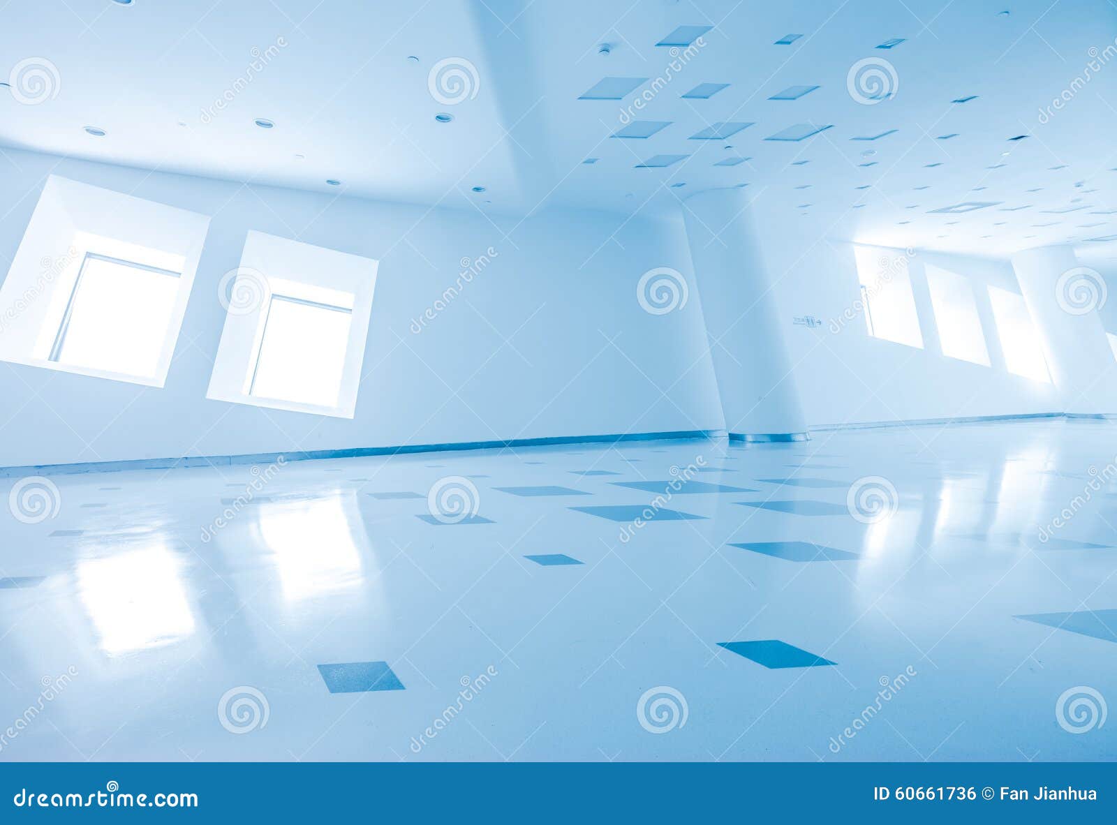 Modern Architecture of Large Business Conference Center with Blue Tone ...