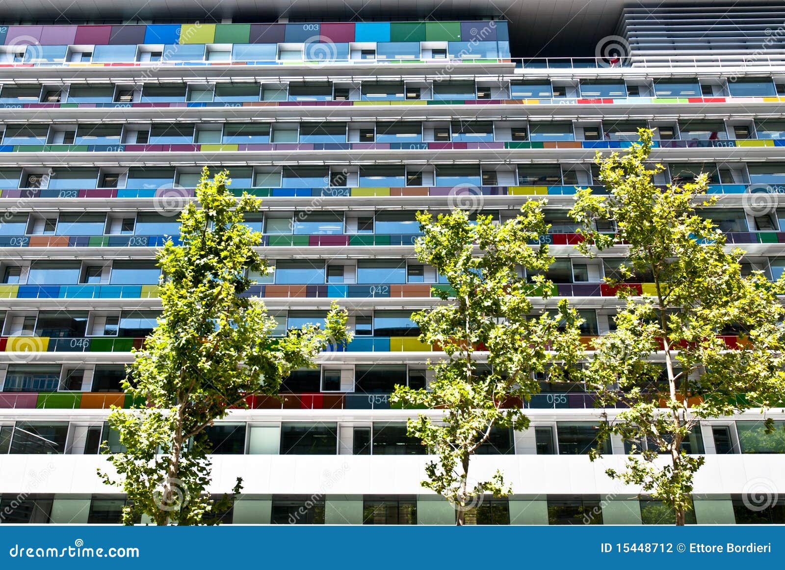 Modern Architecture in Madrid, Spain. Stock Photo - Image of window ...