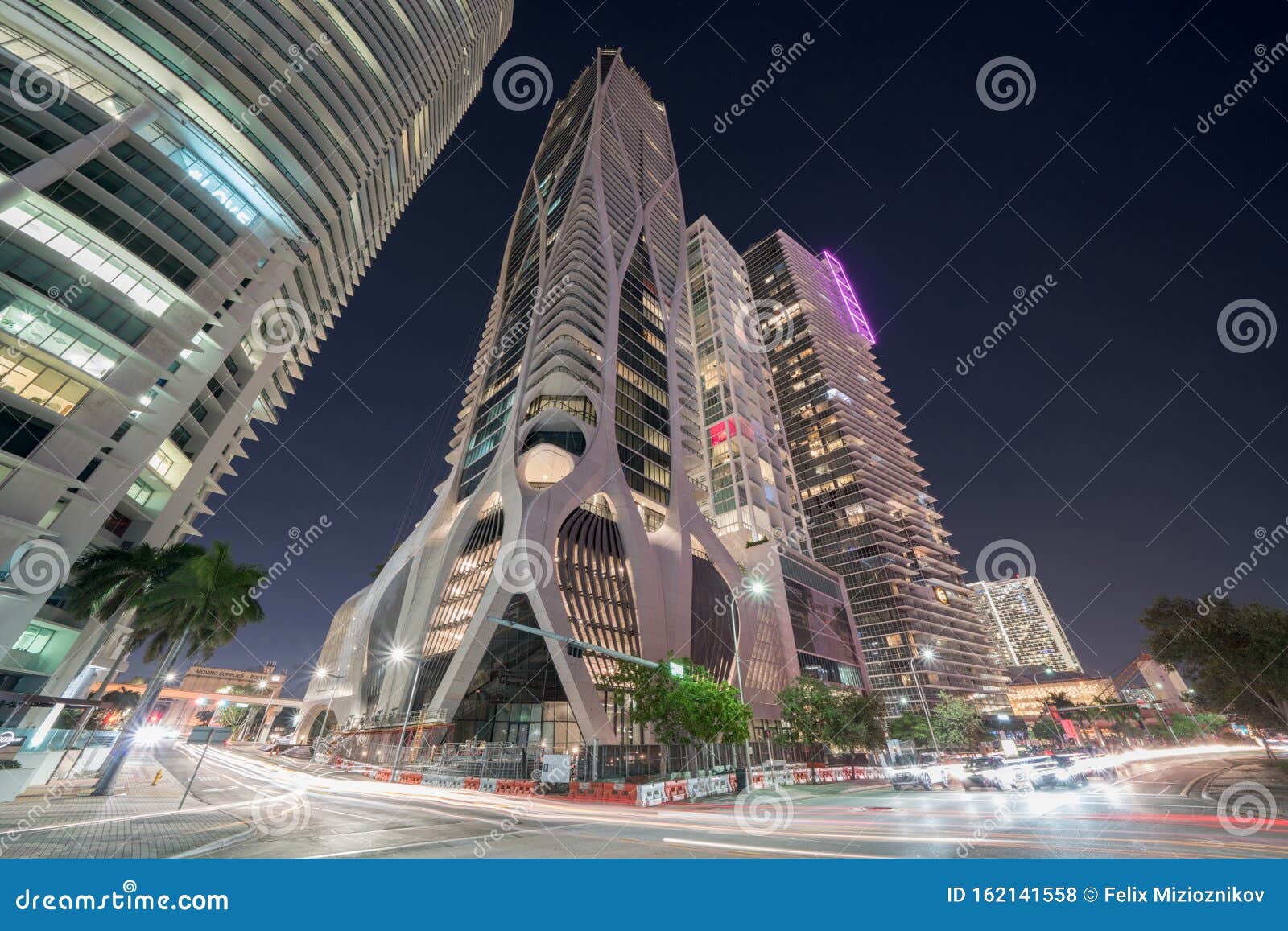 Modern Architecture Miami One Thousand Museum Tower Editorial Stock ...