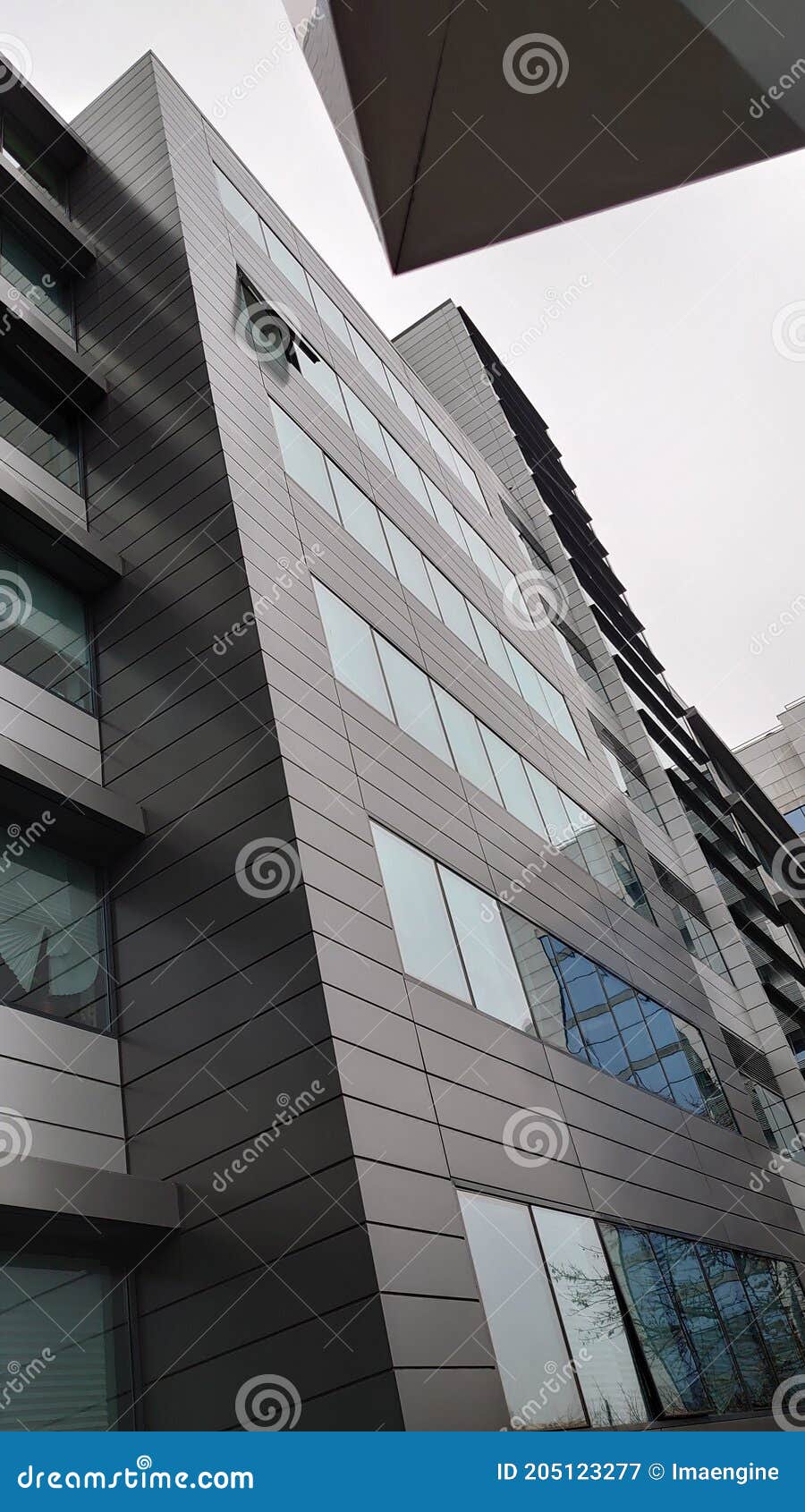 Modern Architecture - Office Building Perspective Stock Image - Image ...