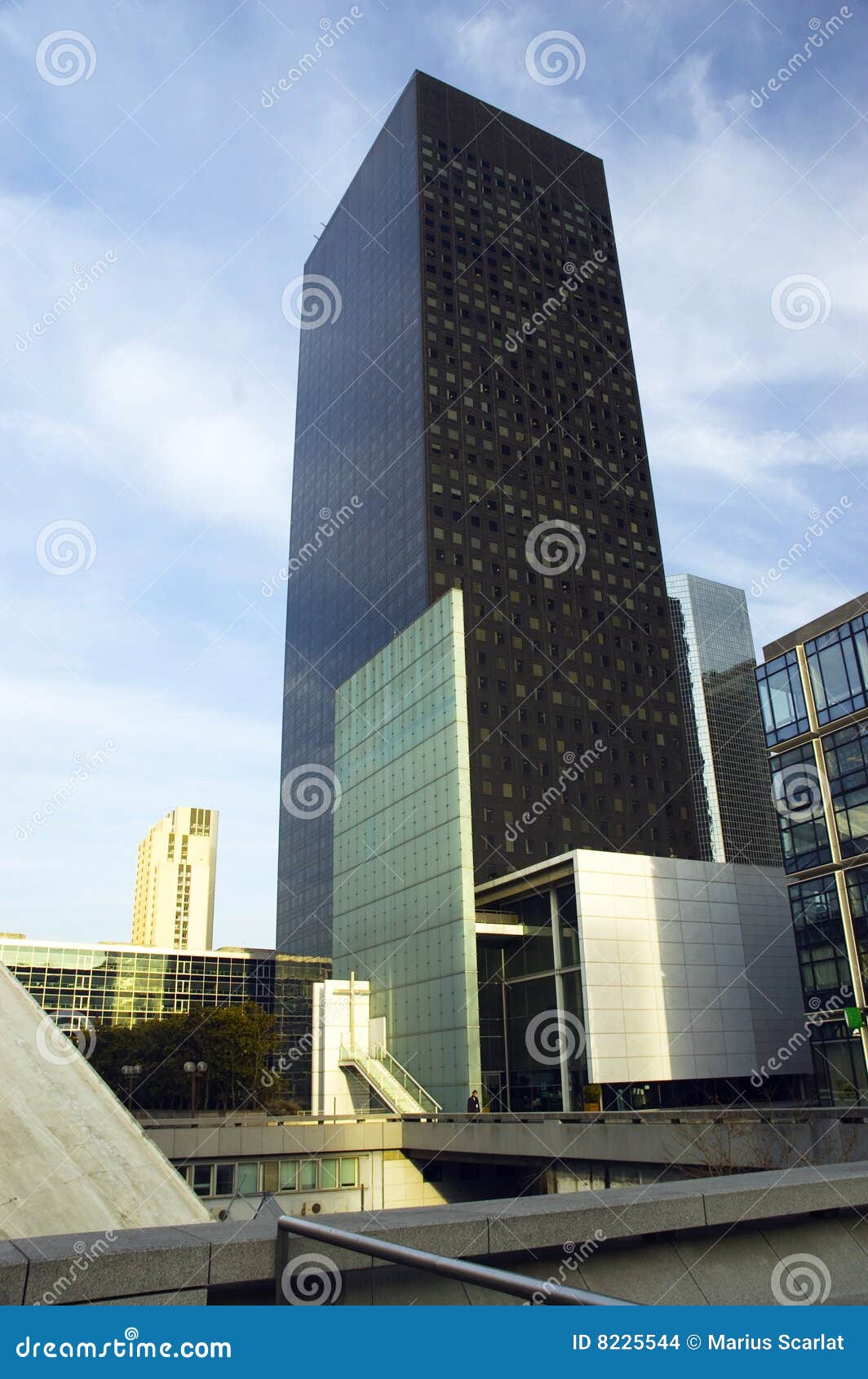 Modern Architecture in Paris Stock Photo - Image of reflections ...