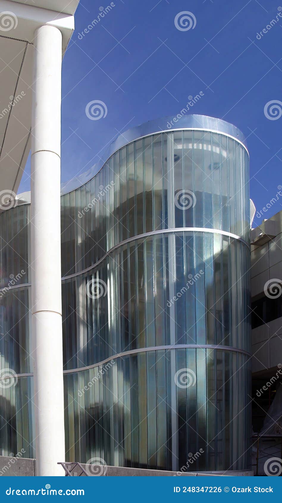 Modern Architecture Pillars and Glass Editorial Photo - Image of united ...