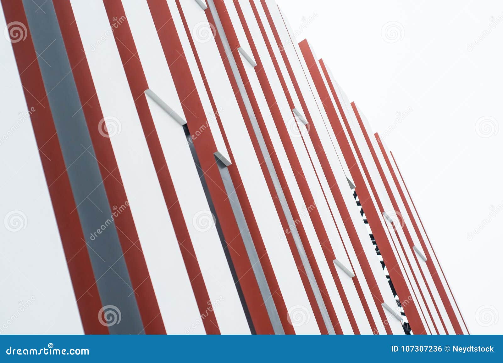 Modern Architecture with Red Lines Stock Photo - Image of style, europe ...