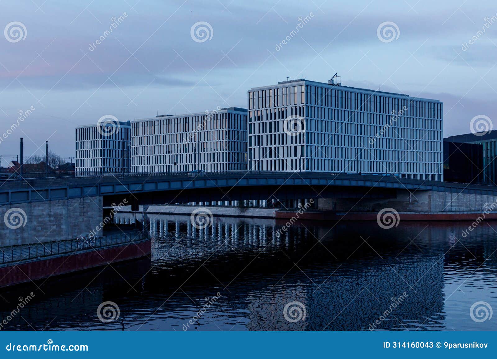 Modern Architecture, Showcasing a Series of Buildings with a Sleek ...