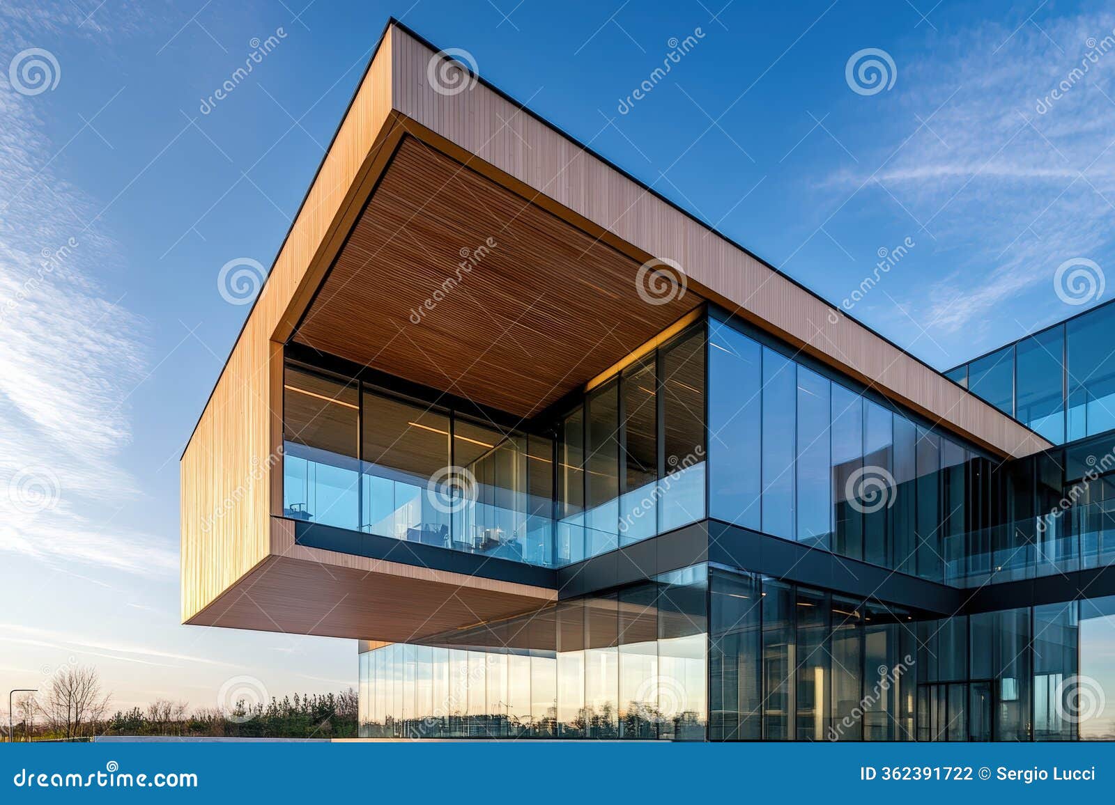 Modern Architecture of a Sleek Whisky Distillery with Expansive Glass ...