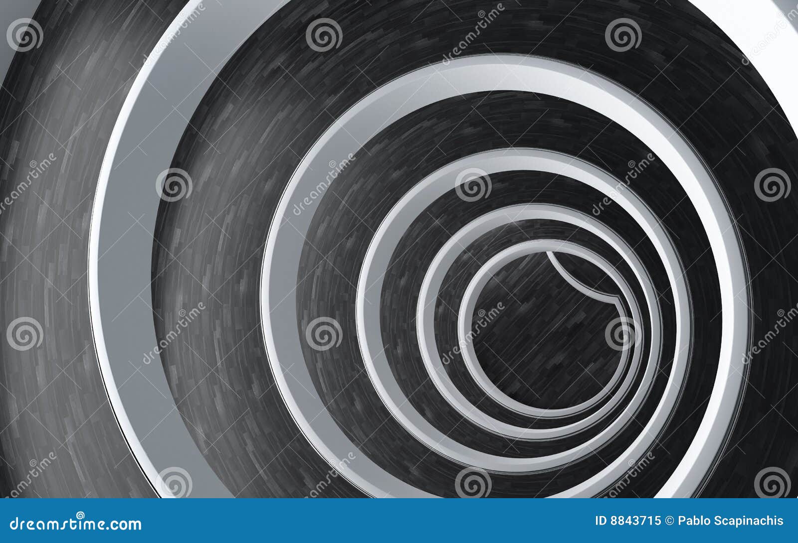Modern Architecture of Spiral Ramp Stock Illustration - Illustration of ...