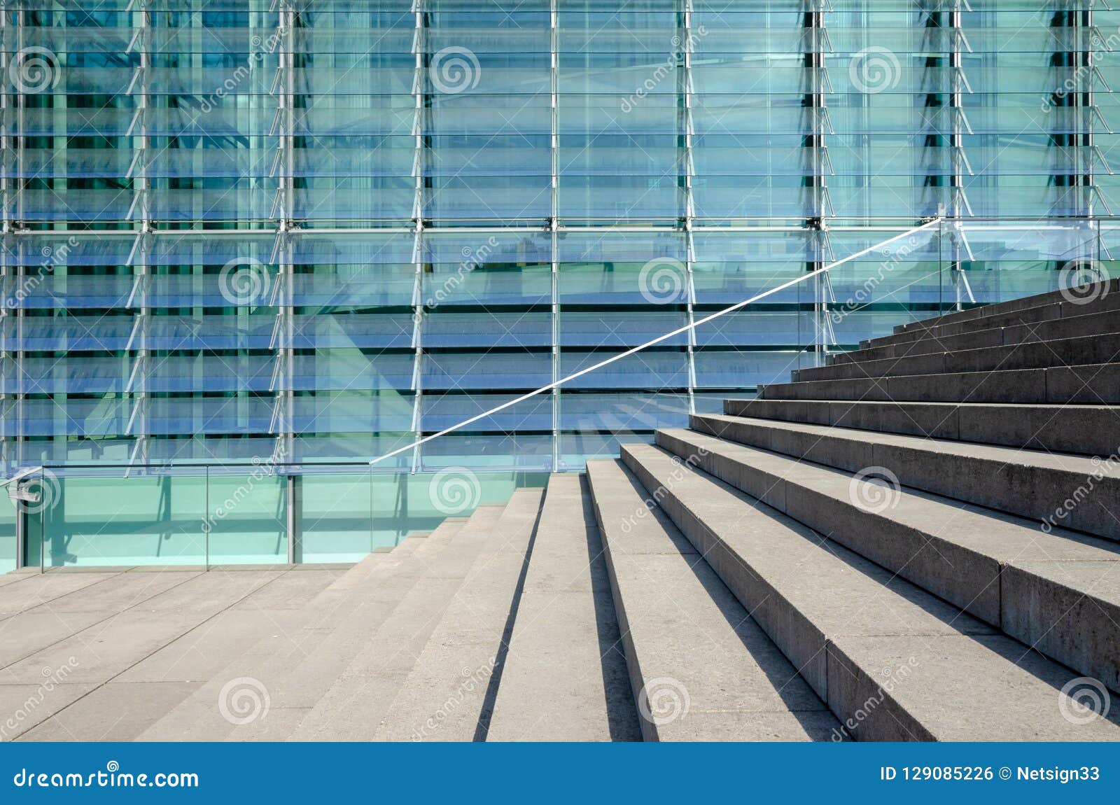 Modern Architecture and Steps Stock Photo - Image of exterior, pattern ...