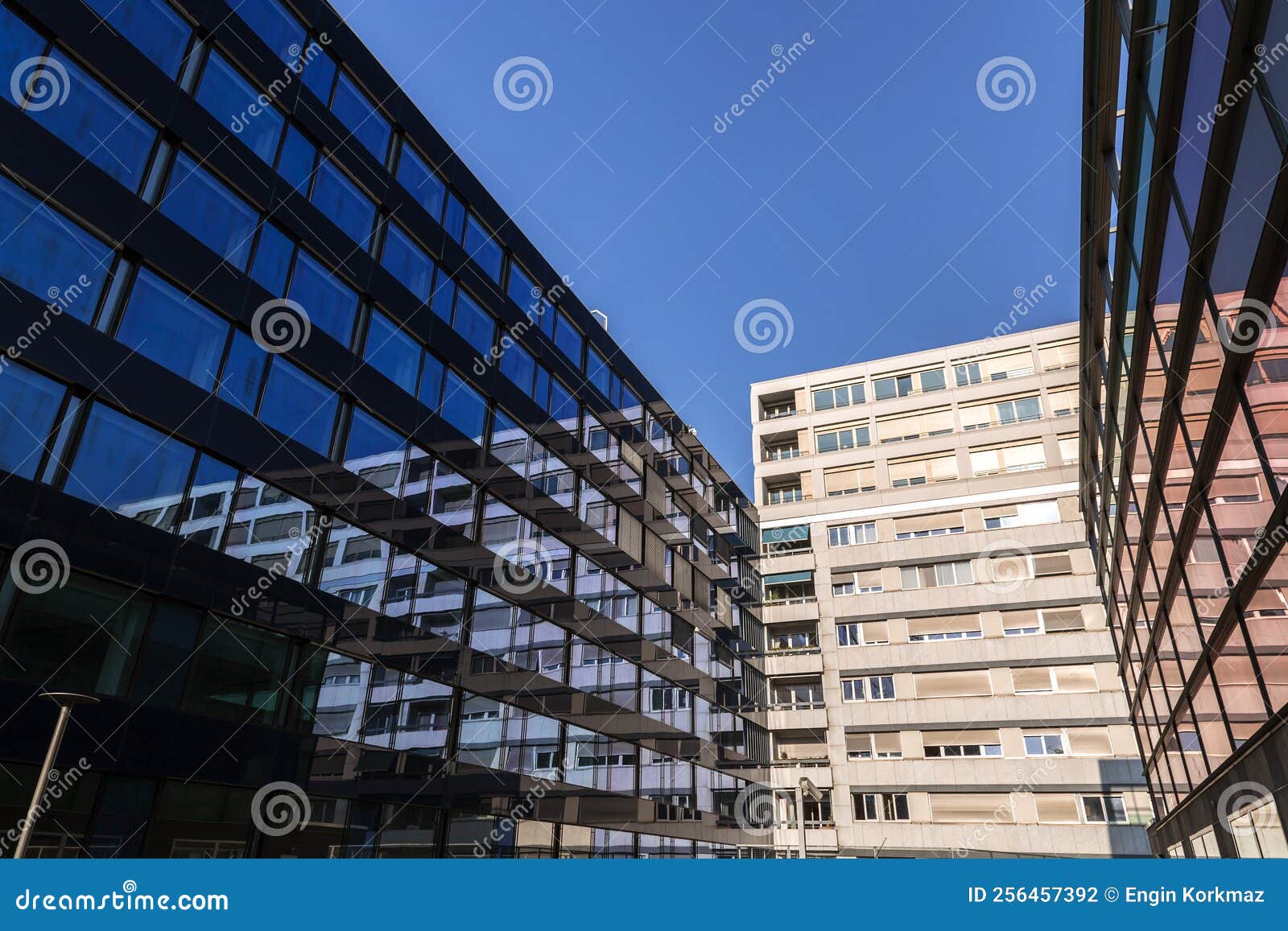 Modern Architecture in Geneva, Switzerland Stock Photo - Image of ...