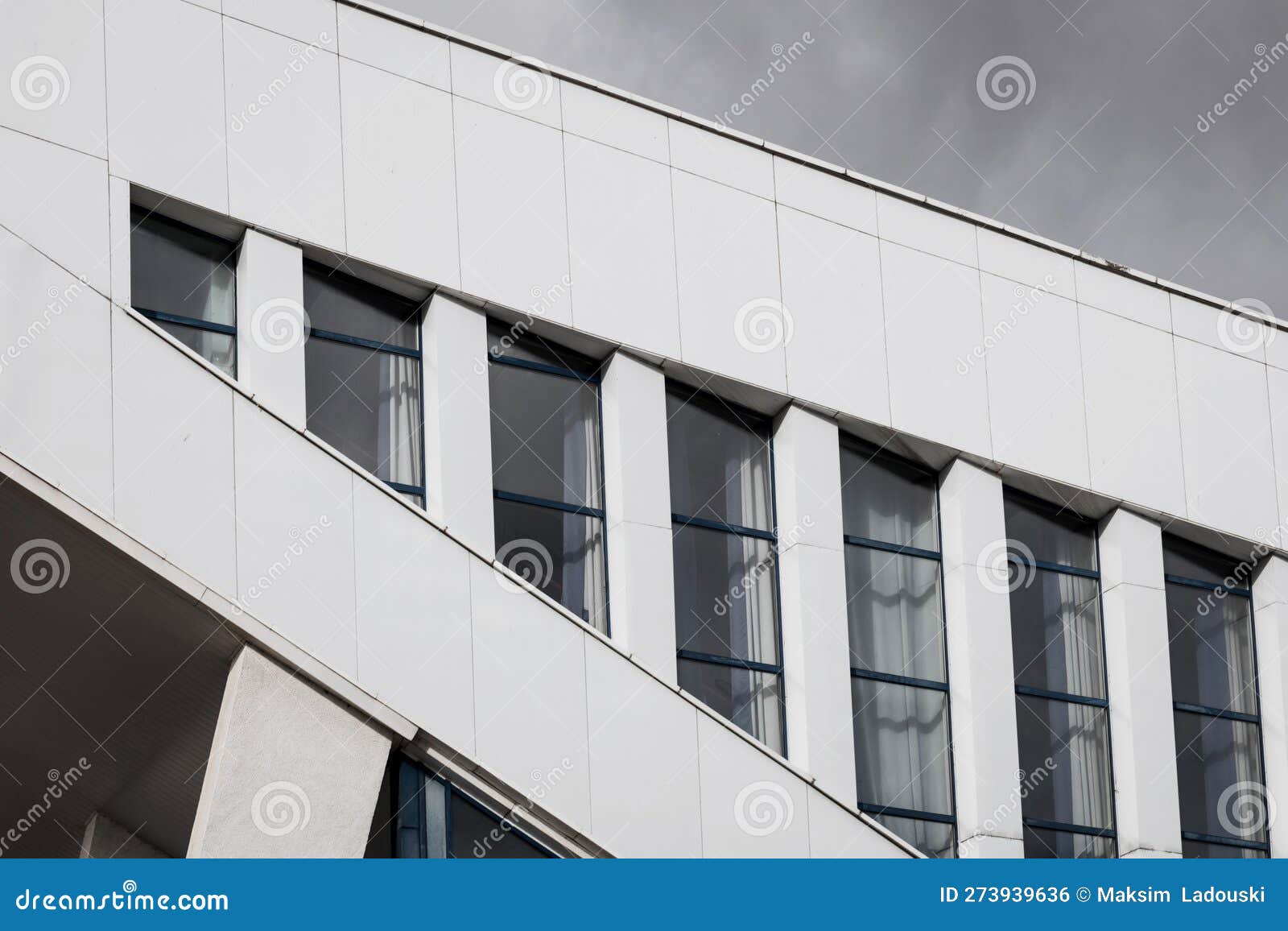 Modern Architecture in the Style of Brutalism Stock Photo - Image of ...