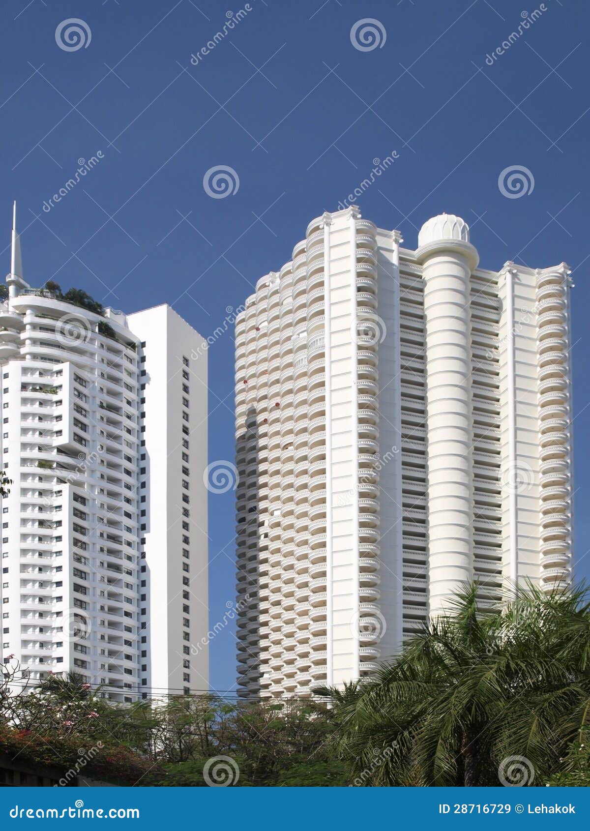Modern Architecture in Thailand Stock Image - Image of real, frame ...