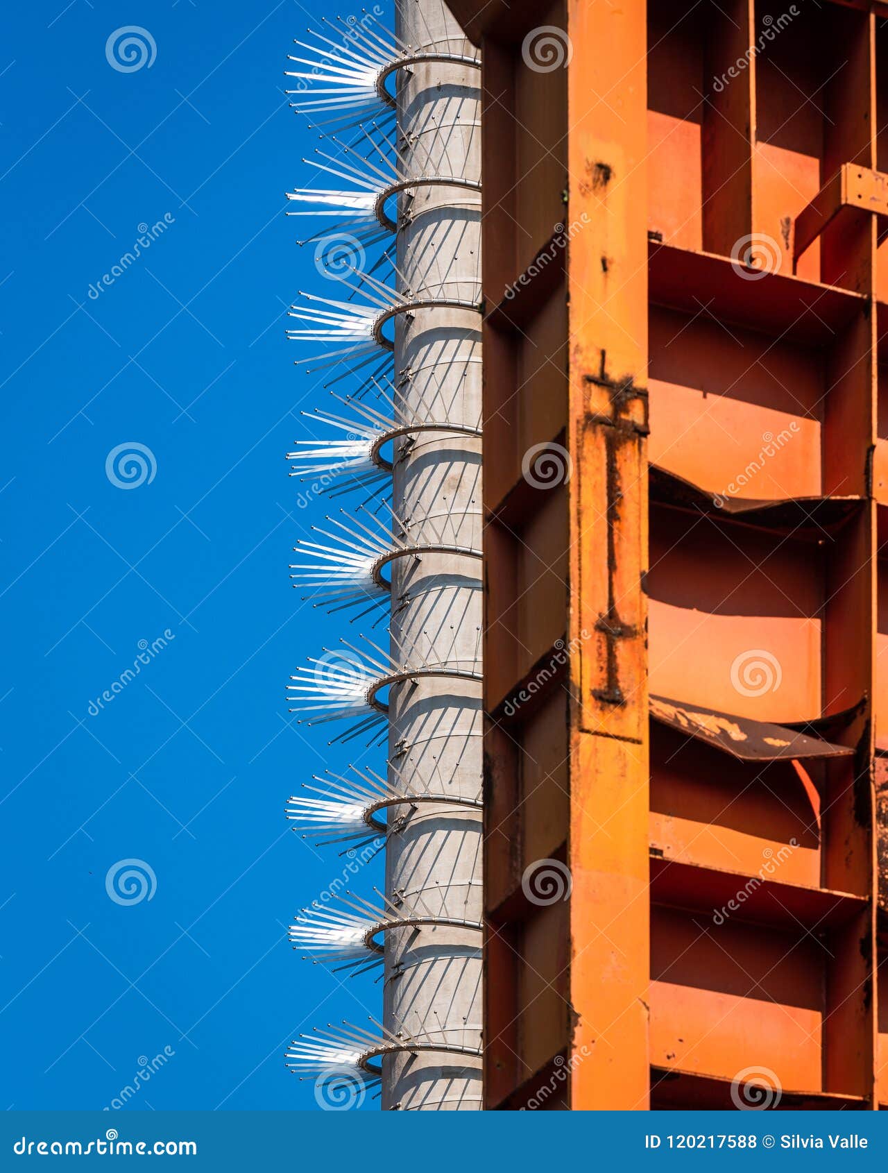 Modern Architecture: a Thorns Wall Stock Photo - Image of opened ...