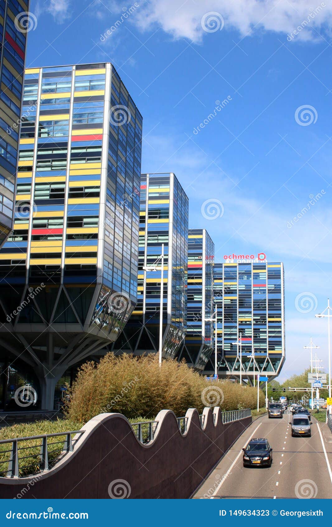Modern Architecture, Tower Blocks, Leiden, Holland Editorial Stock ...