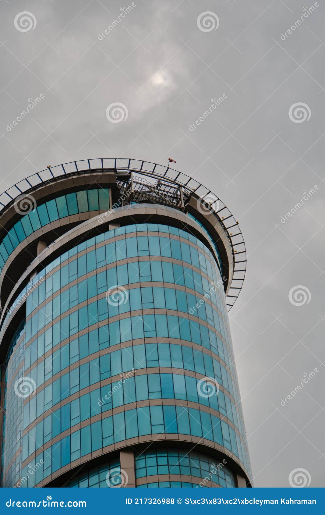 Modern Architecture Type of Skyscraper Building in Istanbul Stock Photo ...