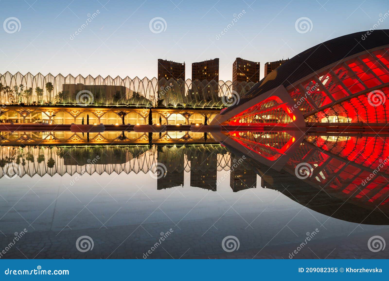 Modern Architecture, Valencia, Spain. Beautiful Architectural Structure ...