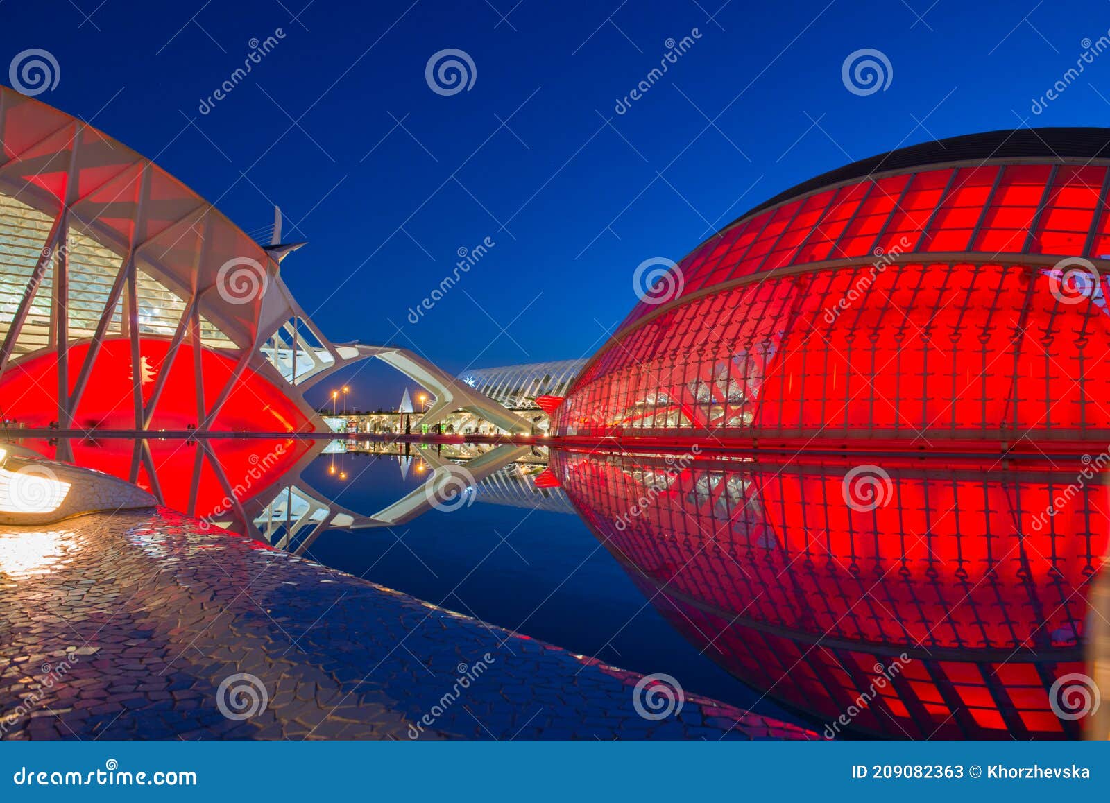 Modern Architecture, Valencia, Spain. Beautiful Architectural Structure ...