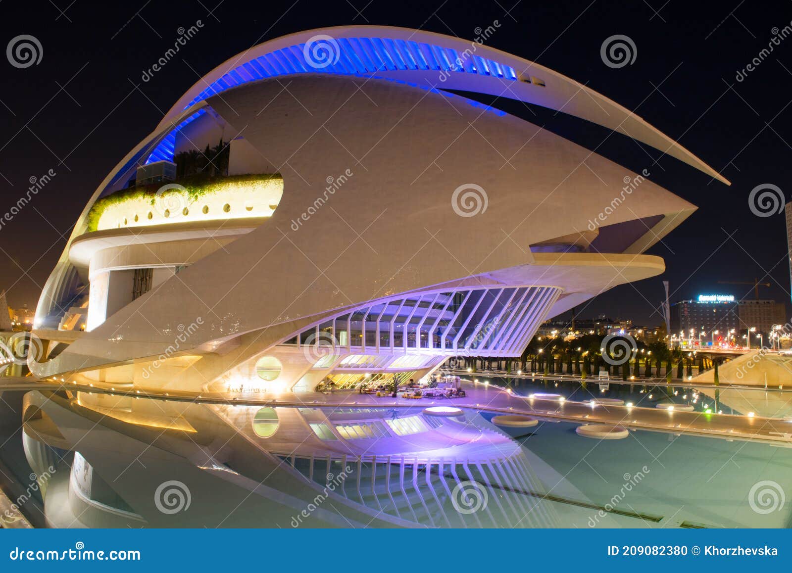Modern Architecture, Valencia, Spain. Beautiful Architectural Structure ...