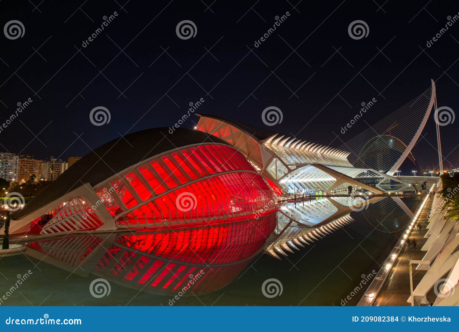 Modern Architecture, Valencia, Spain. Beautiful Architectural Structure ...