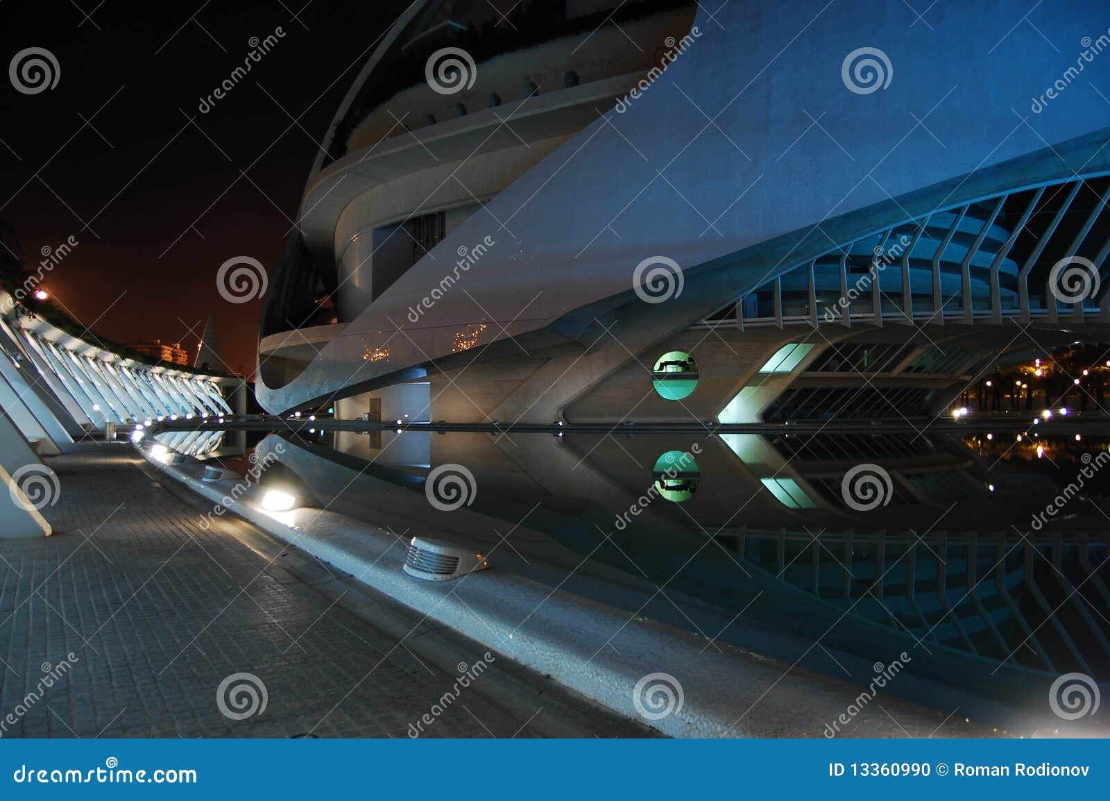 Modern Archtecture, Night Scenery Editorial Image - Image of famous ...