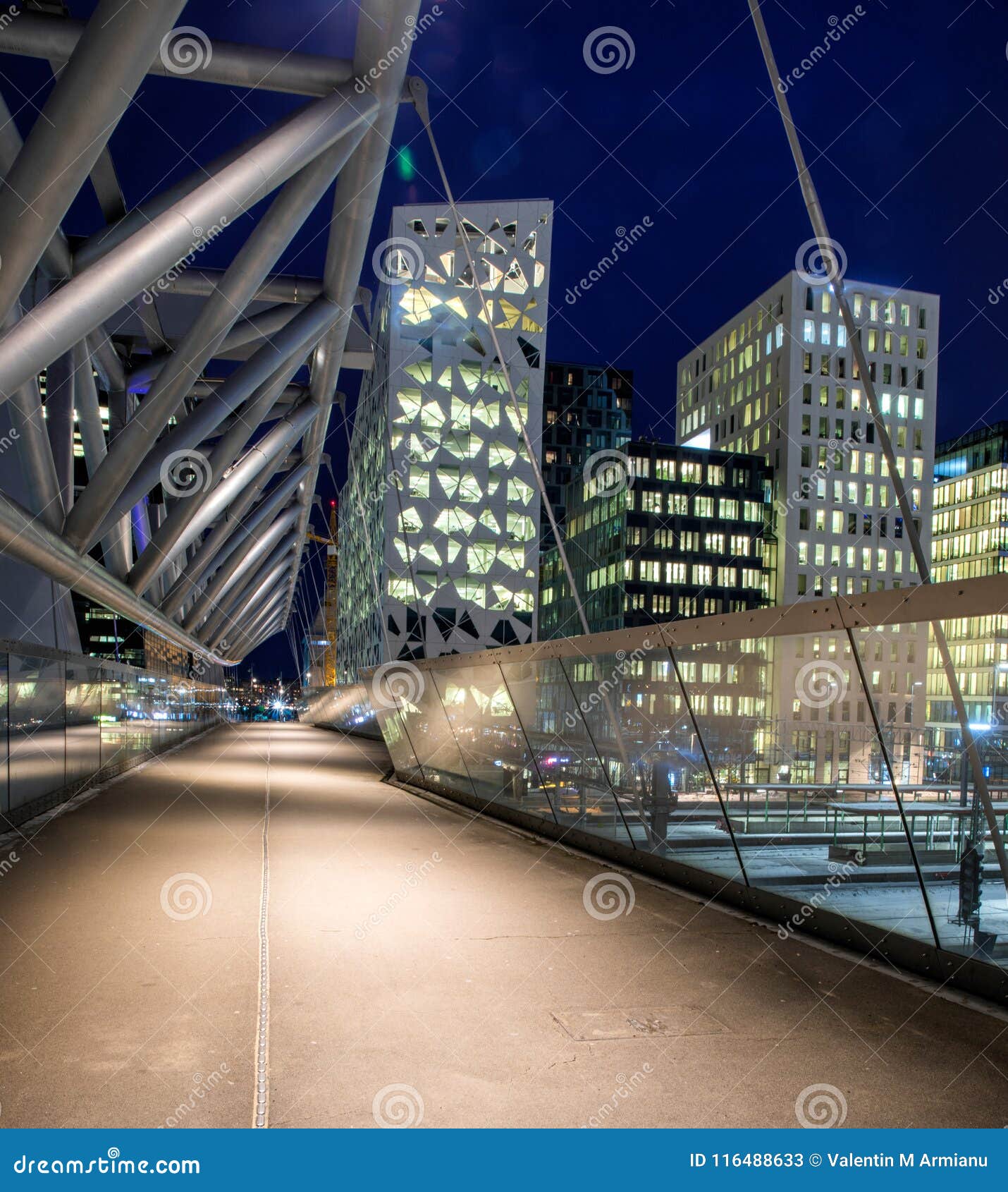 Modern Arkitektur I I Stadens Centrum Oslo Fotografering för Bildbyråer ...