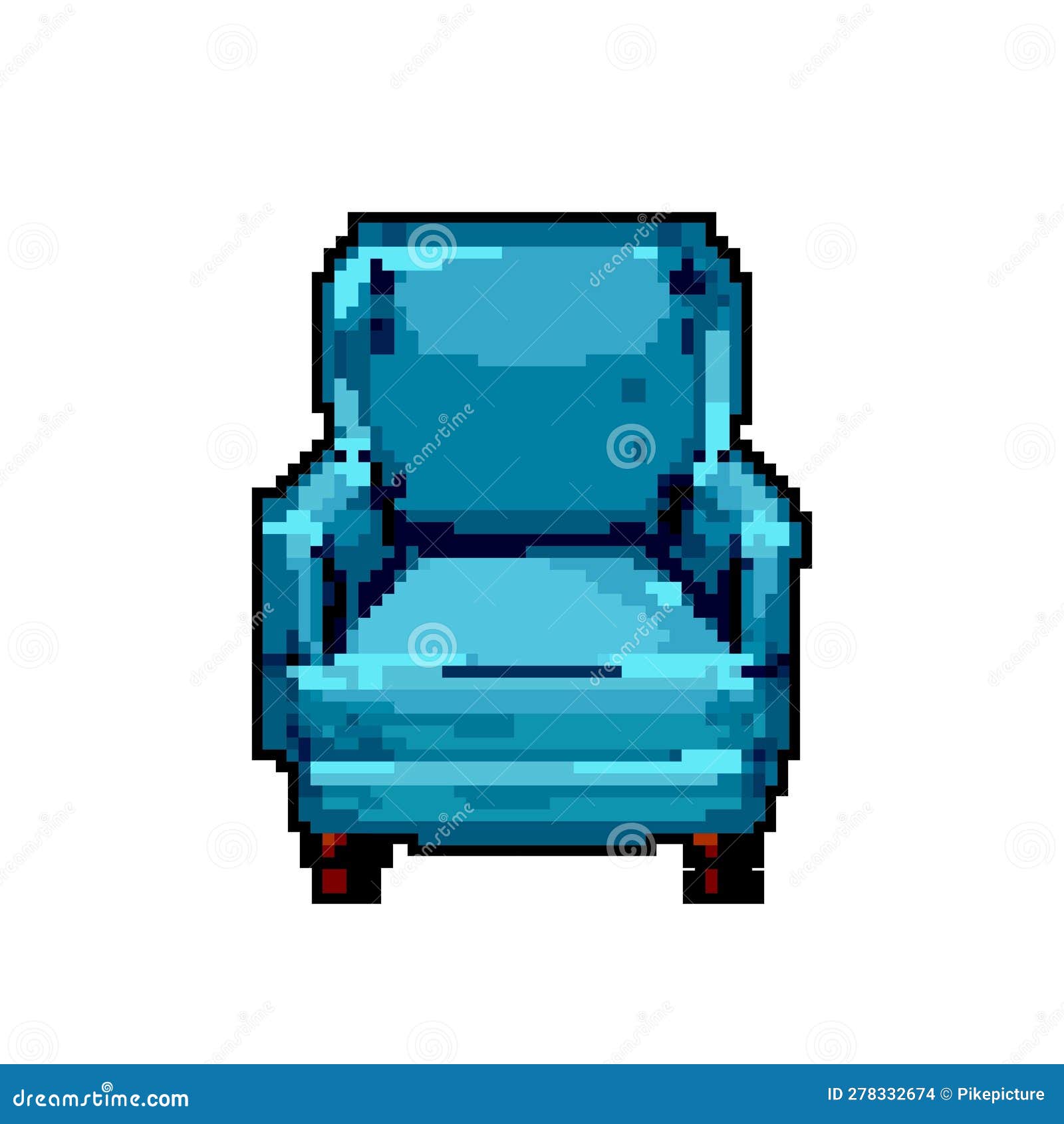 Modern Armchair Chair Game Pixel Art Vector Illustration Stock Vector ... Modern Armchair Chair Game Pixel Art Vector Illustration Stock Vector ...