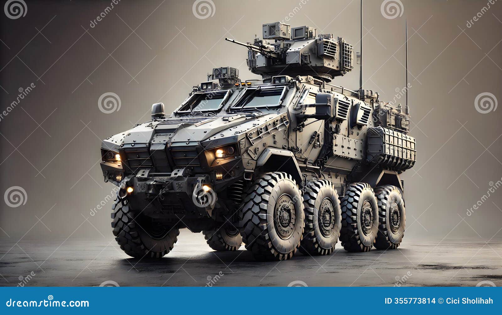 Armored Security Vehicle Cartoon Vector | CartoonDealer.com #56773707