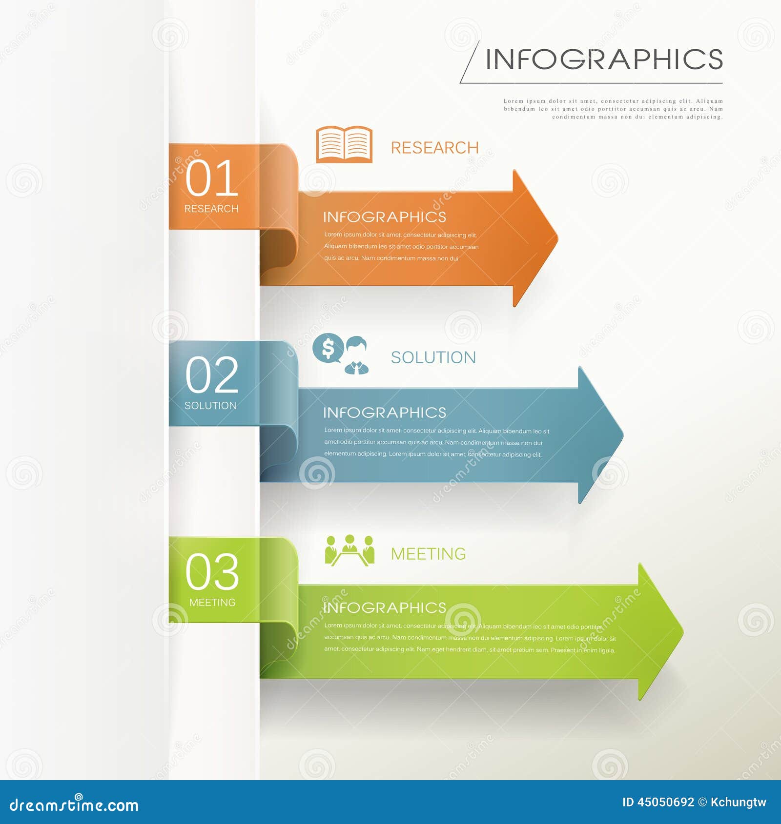 Modern Arrow Bar Chart Infographic Elements Stock Vector - Illustration ...
