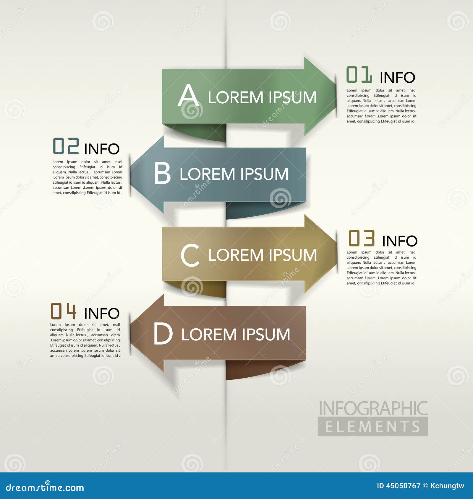 Modern Arrow Bar Chart Infographic Elements Stock Vector - Illustration ...