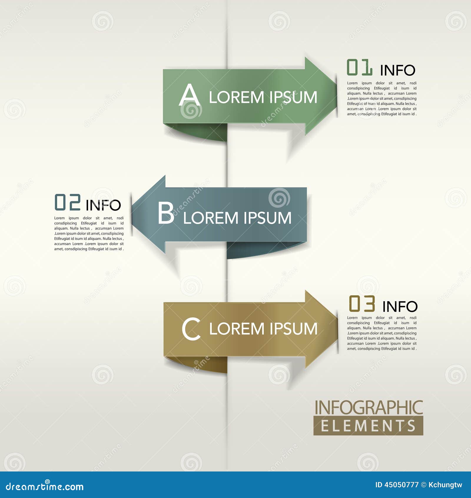 Modern Arrow Bar Chart Infographic Elements Stock Vector - Illustration ...