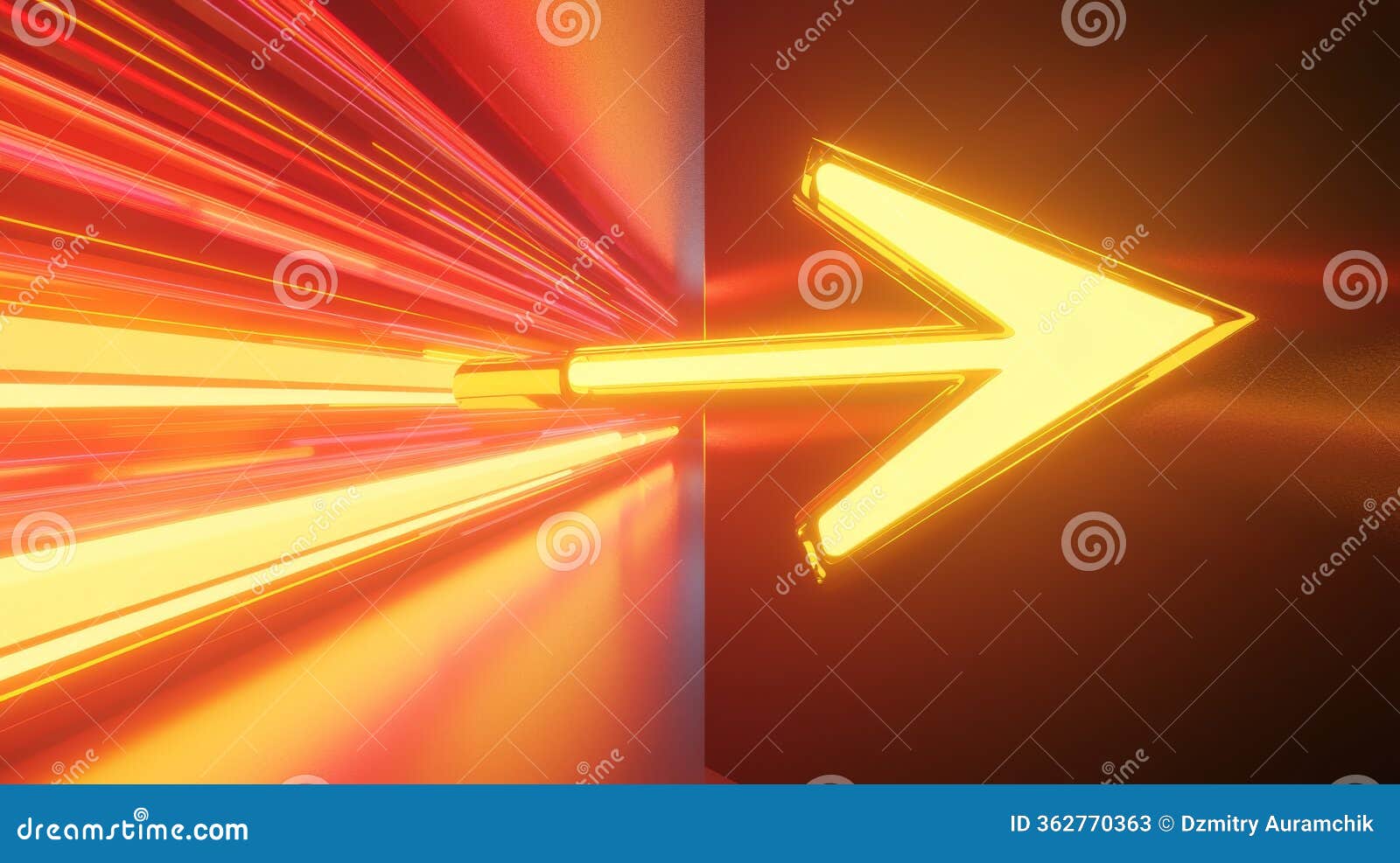 Modern Arrow Chart Design Featuring Ascending Illuminated Paths Stock ...