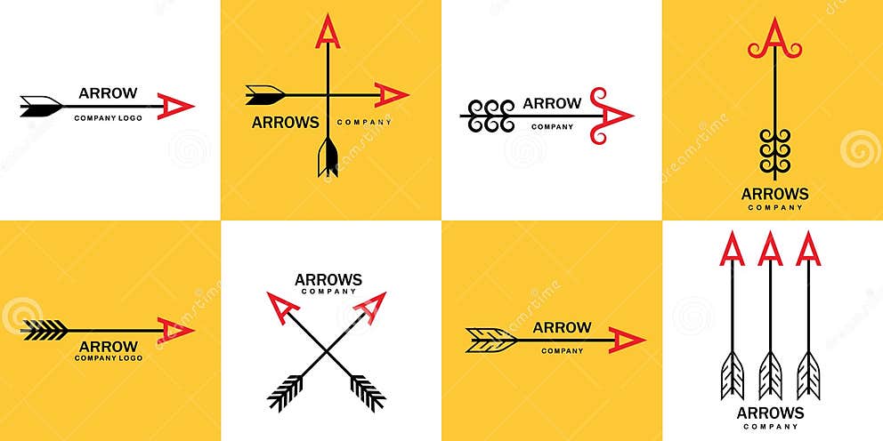 Modern Arrow Logo Designs Concept Vector Stock Vector - Illustration of ...