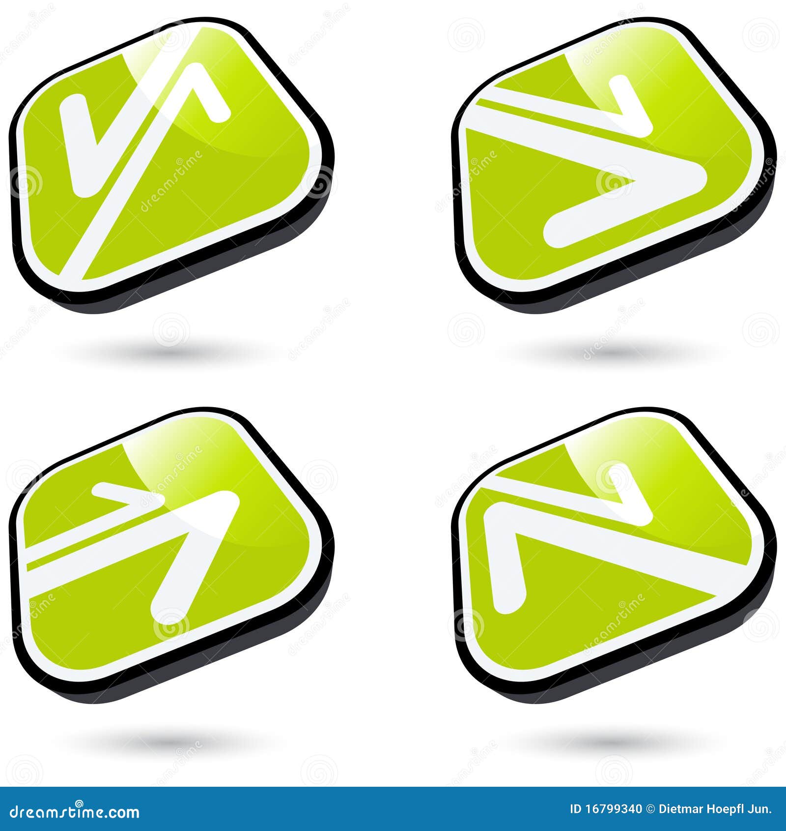 Modern Arrow Sign Collection Stock Vector - Illustration of rounded ...