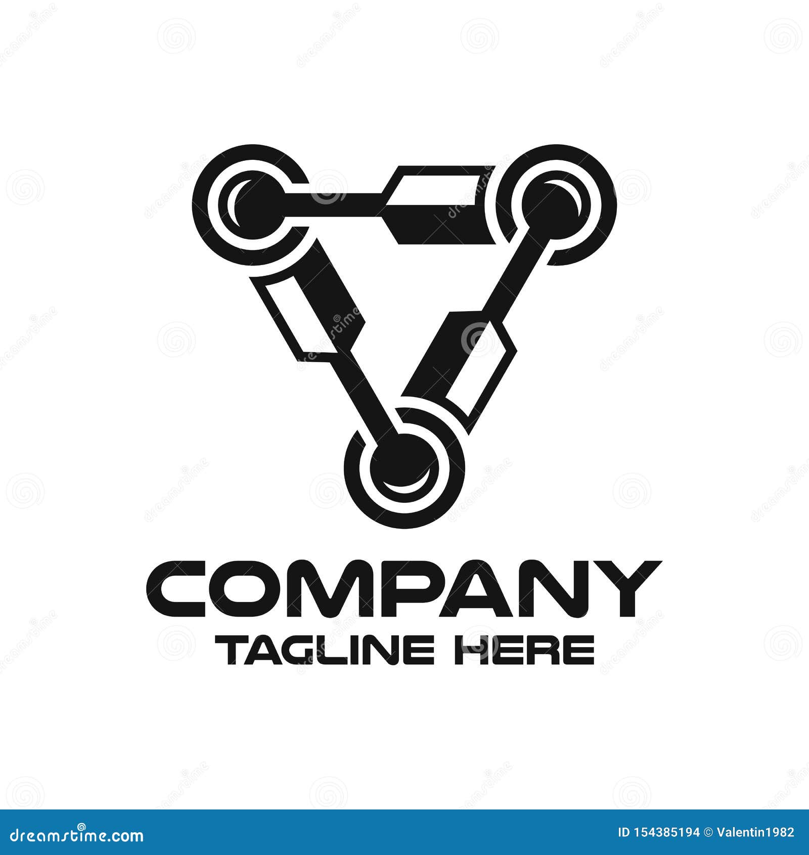 Modern Arrow, Technology and Triangle Logo. Vector Illustration Stock ...