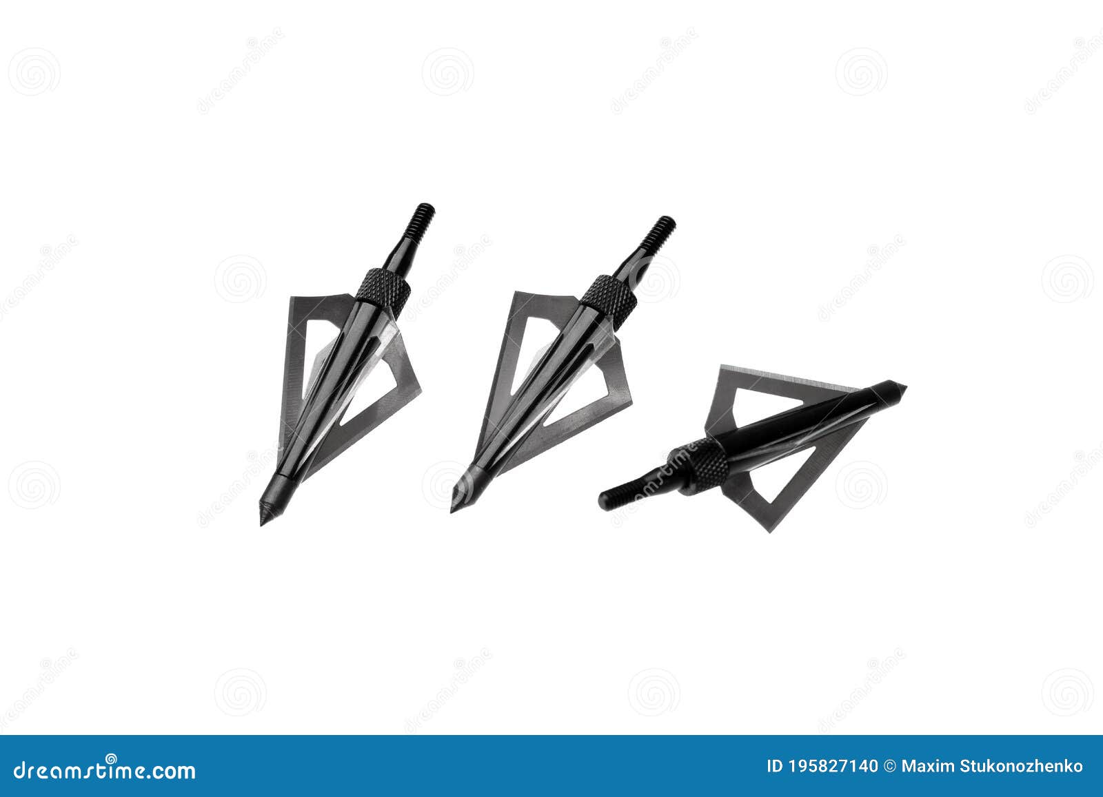 Modern Arrowhead Isolated on White Stock Photo - Image of white, shaft ...