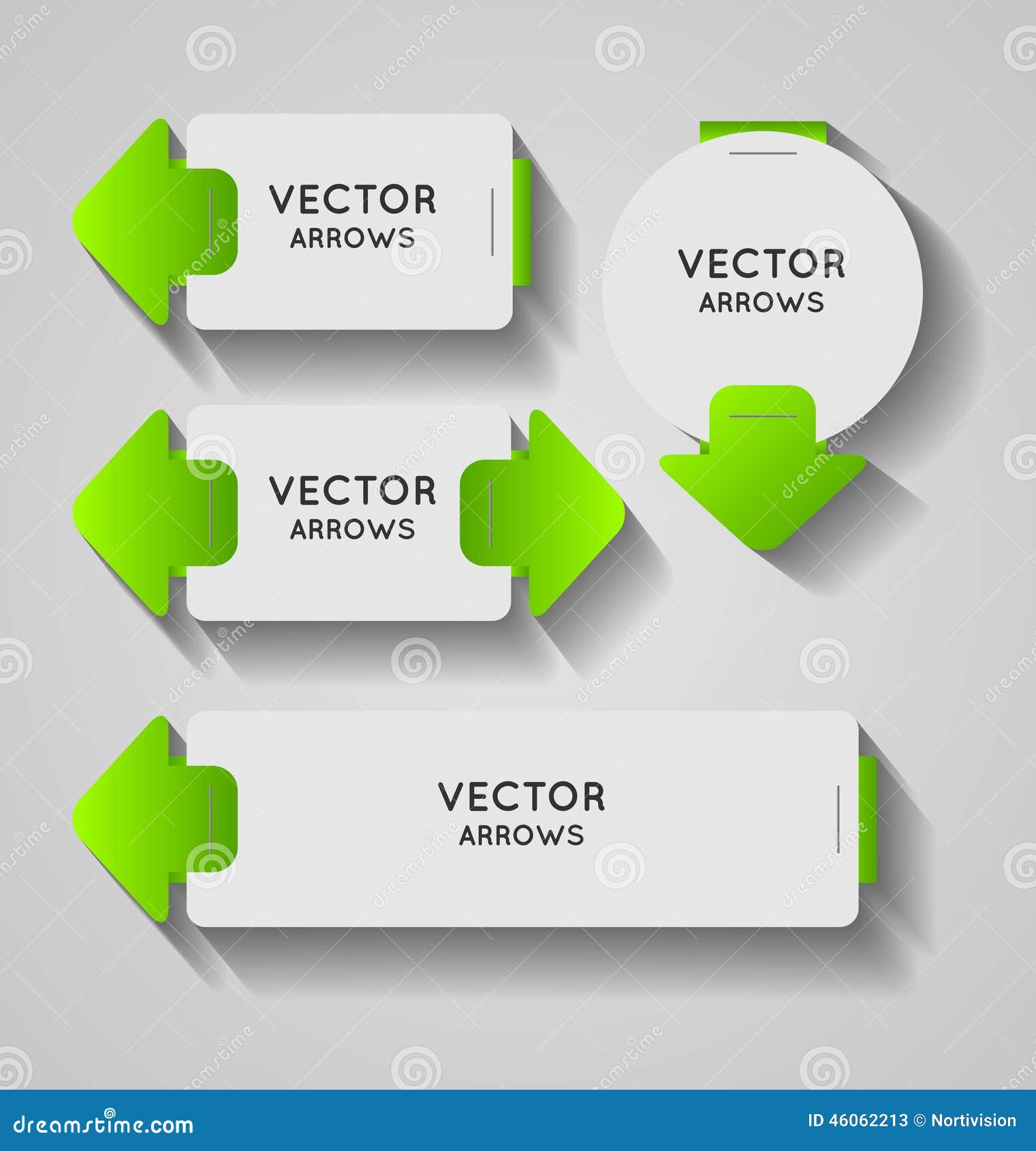 Modern arrows stock vector. Illustration of arrow, group - 46062213