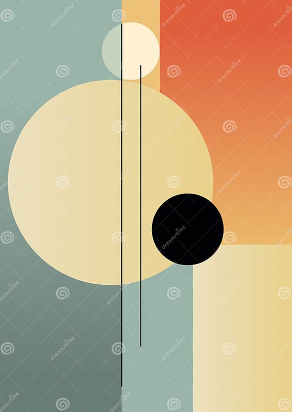 Modern Art Background with Abstract Retro Design Stock Vector ...