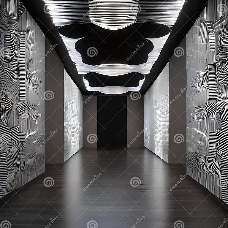 A Modern Art Installation Featuring Rotating Elements that Create ...