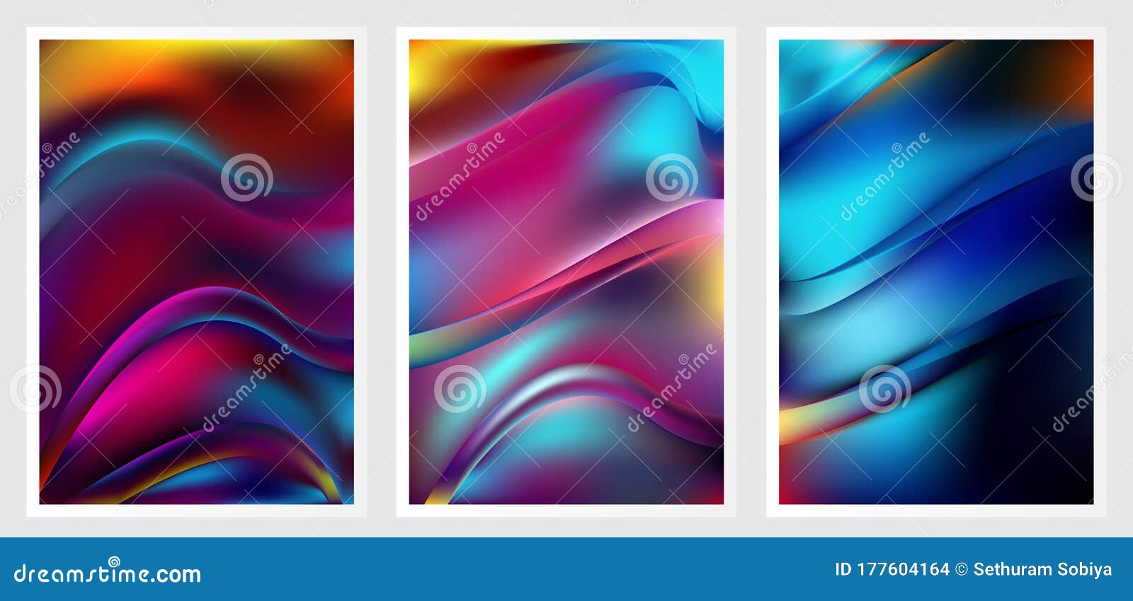 Modern Art Line Multicolor Background Vector Illustration Design Stock ...