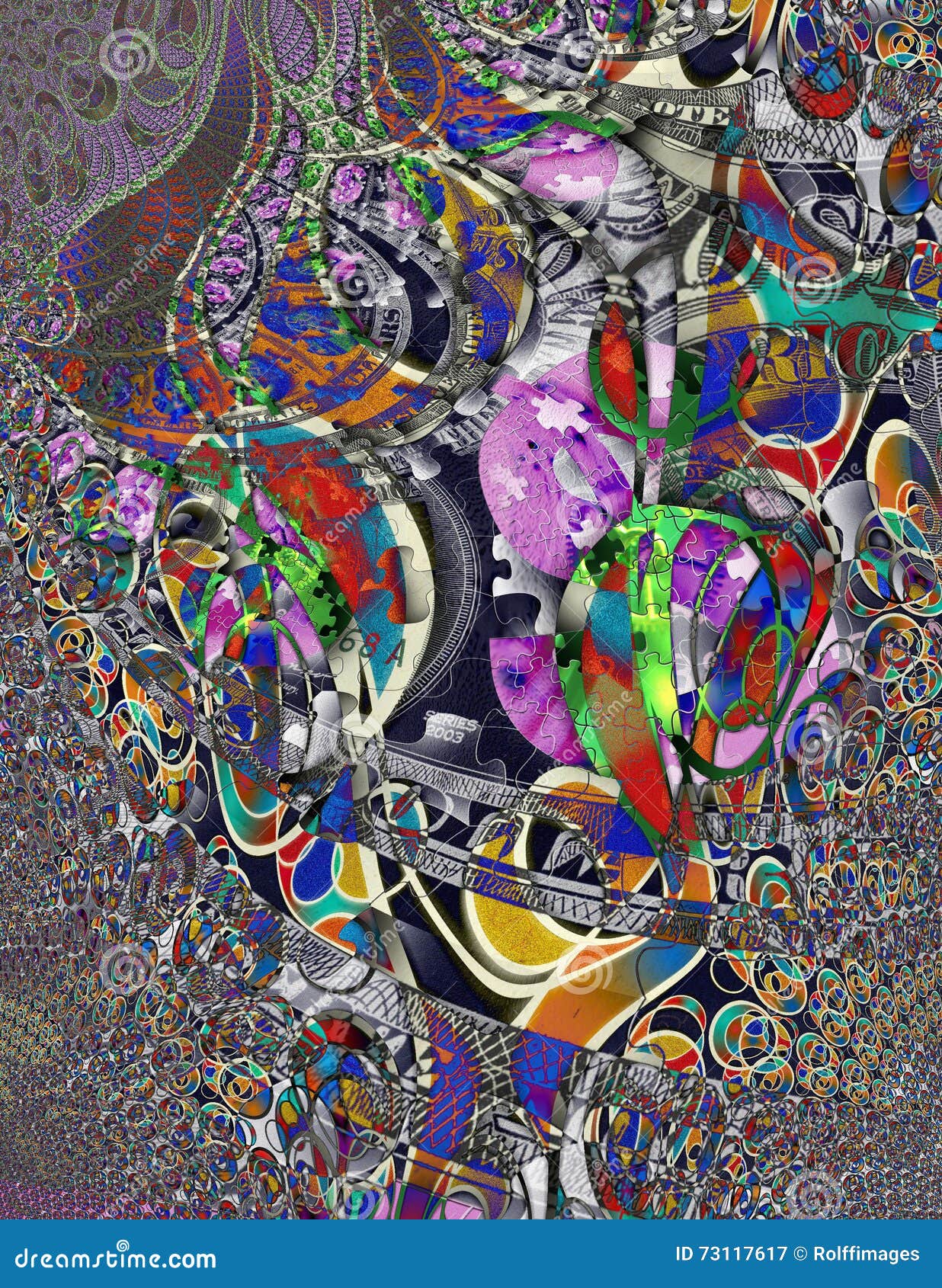 Modern Art Money Abstract stock illustration. Illustration of graphic ...