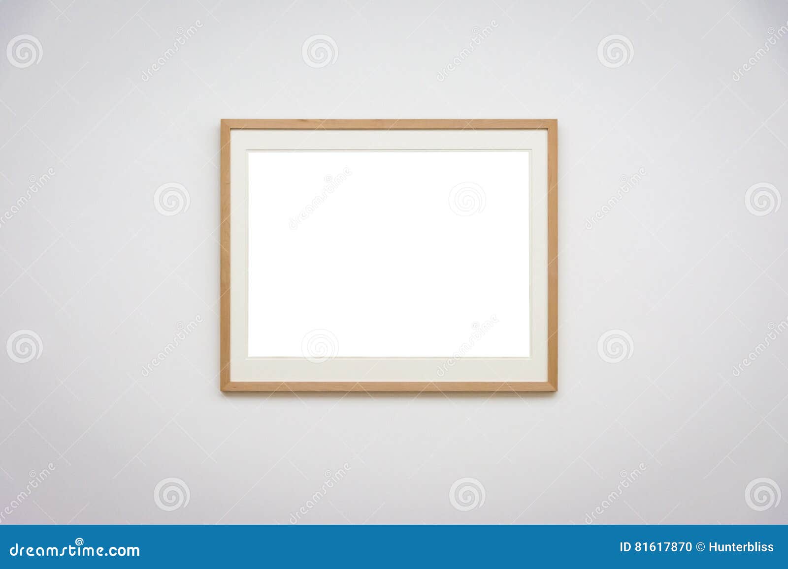 Modern Art Museum Frame Wall Clipping Path Isolated White Vector Stock ...