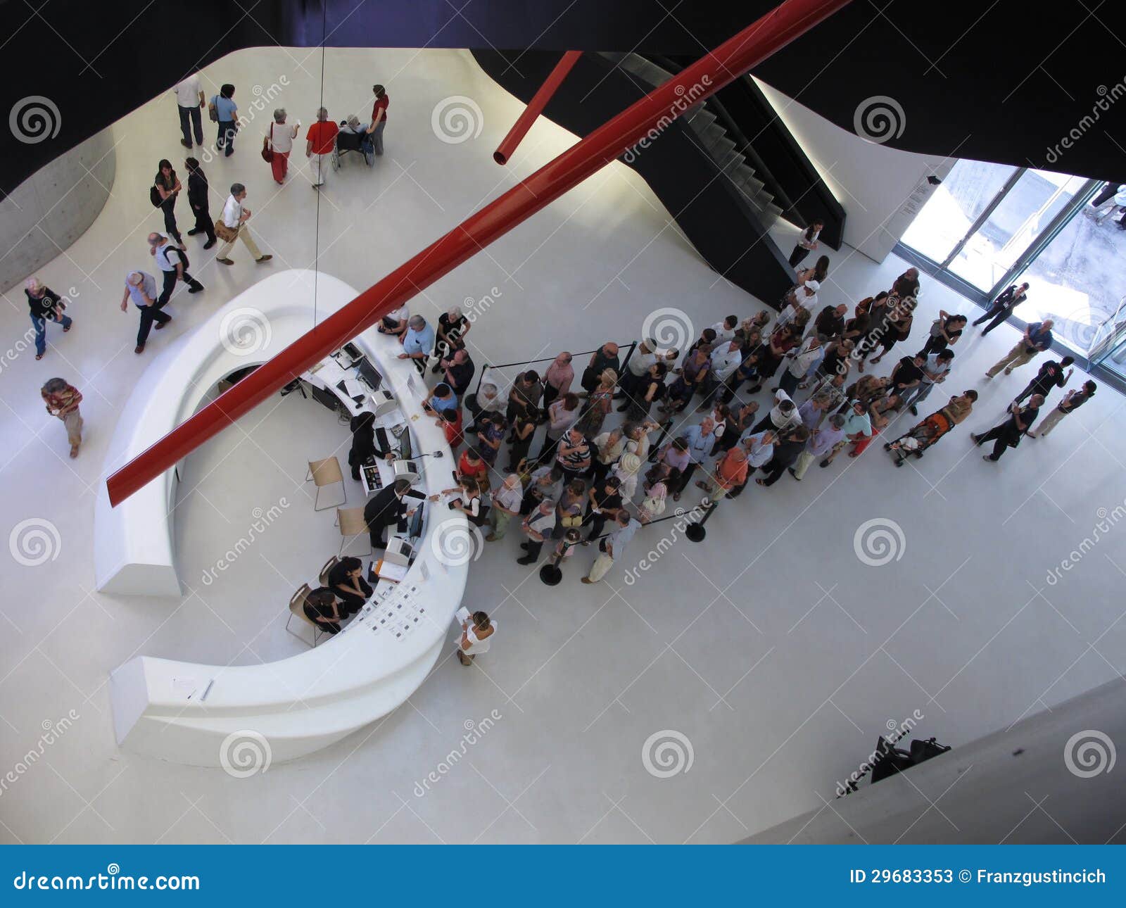 Modern Art Museum queue editorial stock photo. Image of entry - 29683353