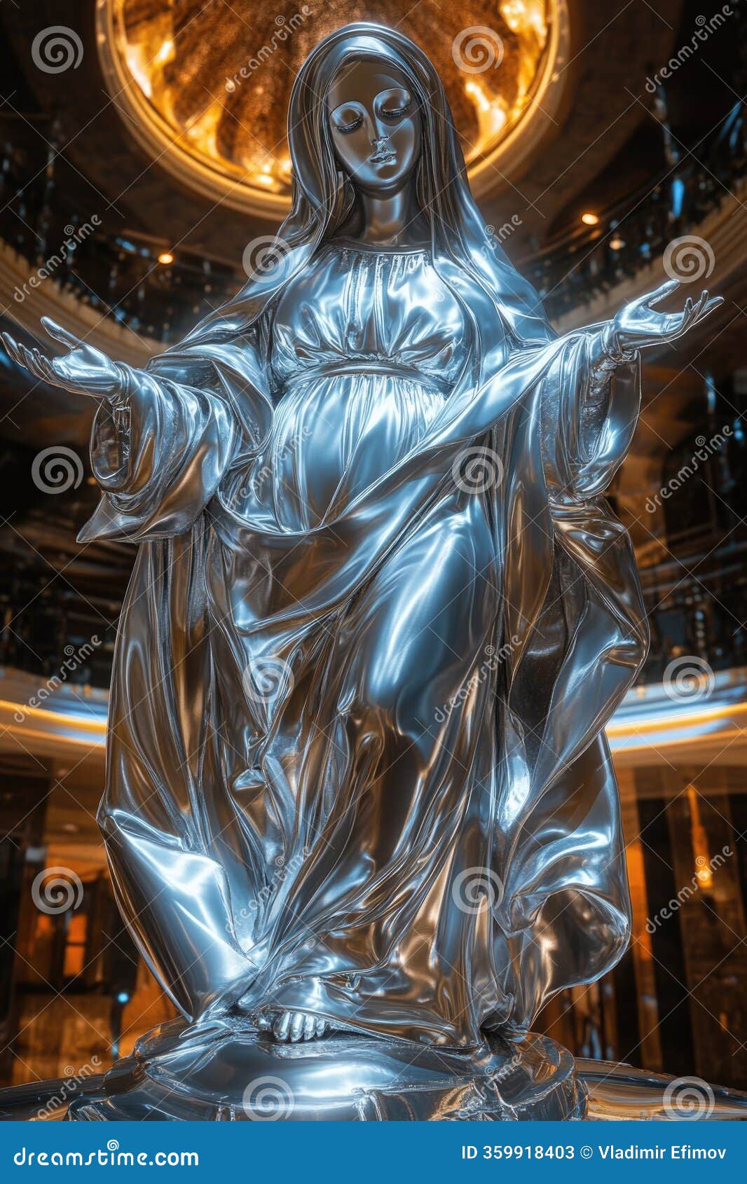Modern Art Statue in Lobby stock image. Image of symbolism - 359918403