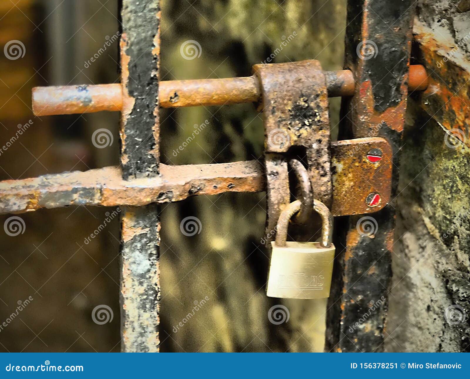 Old Rusty Lock Modern Artwork with Interesting Colors from a Nice ...
