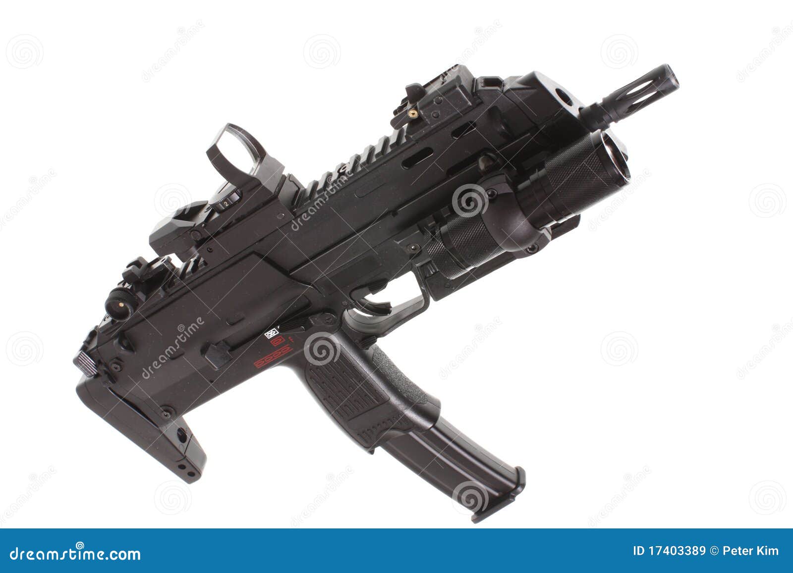 Modern assault gun stock image. Image of modern, studio - 17403389